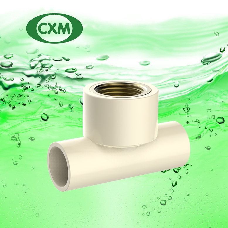 Cpvc Female Tee With Copper Thread, High Quality Cpvc Female Tee With ...