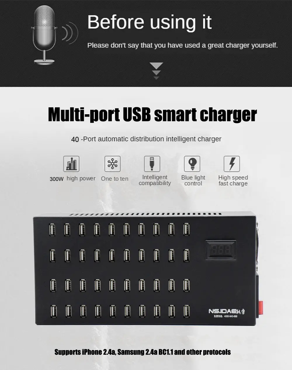 40 포트 Usb 충전기 400w, Bossgoo.com의 고품질 40 포트 Usb 충전기 400w