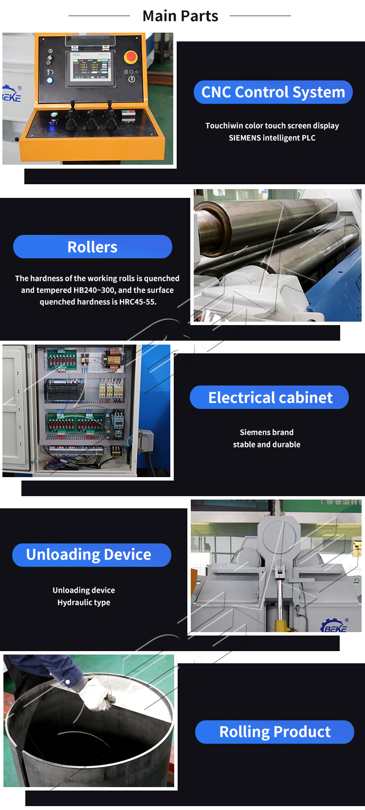 4 Roller Cnc Plate Rolling Machine For Stainless Steel And Metal ...