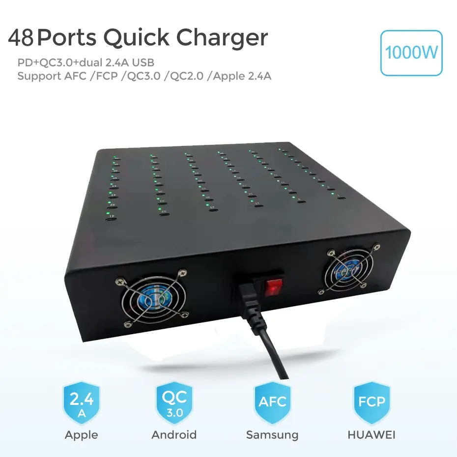 48-port Usb C Pd/qc 1000w High Power Charger, High Quality 48-port Usb ...