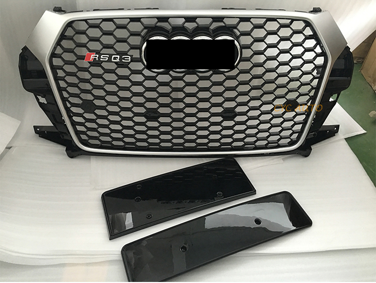 Q3 Upgrade Facelift Front Bumper Grille Kit For Audi Sq3/q3 2016-2018 ...