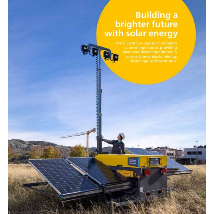 Vertical Manual Led Outdoor Lighting: Atlas Copco Hilights2 7m White Ac ...