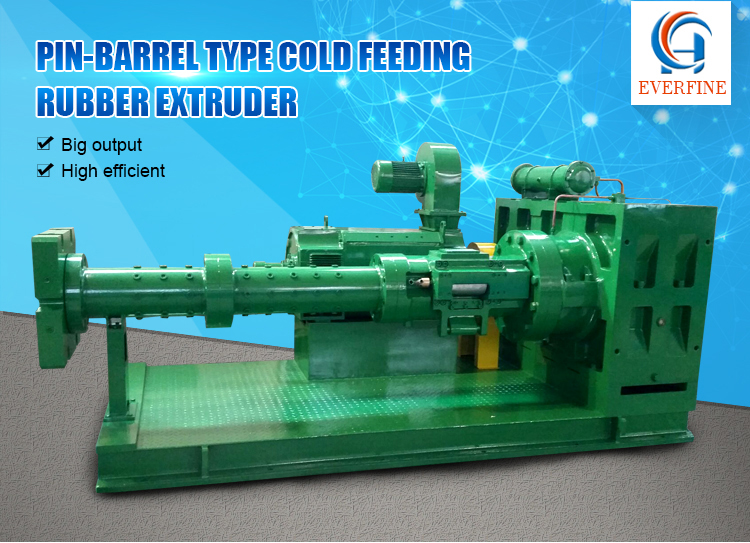 250mm Pin Barrel Cold Feeding Rubber Extruder For Tire Tread, High ...