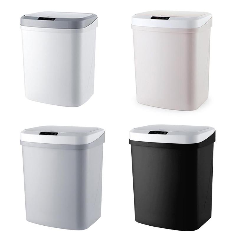 Electric Smart Trash Can Usb Charged Intelligent Induction Waste Bins ...