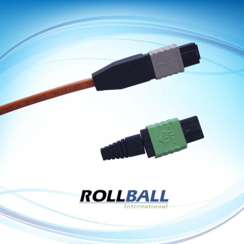 Apc Fiber Optic Patch Cord , 24 Cores Mpo Fiber For Pc Multimedia, High ...