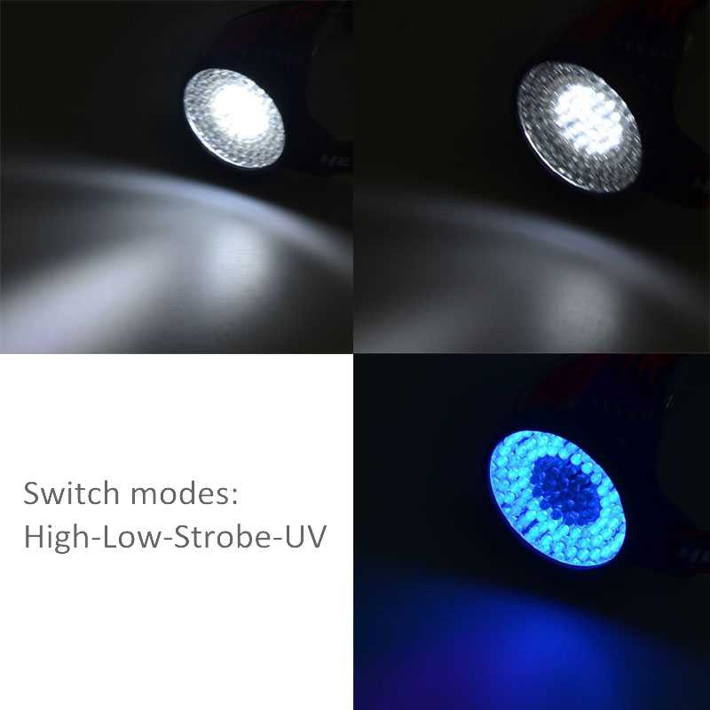 100 Uv Headlamp White Purple Light Headlight, High Quality 100 Uv ...