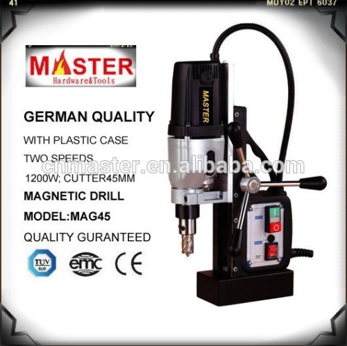 German Quality Small Magnetic Drill Machine 2speeds 50mm (mag45-2 ...
