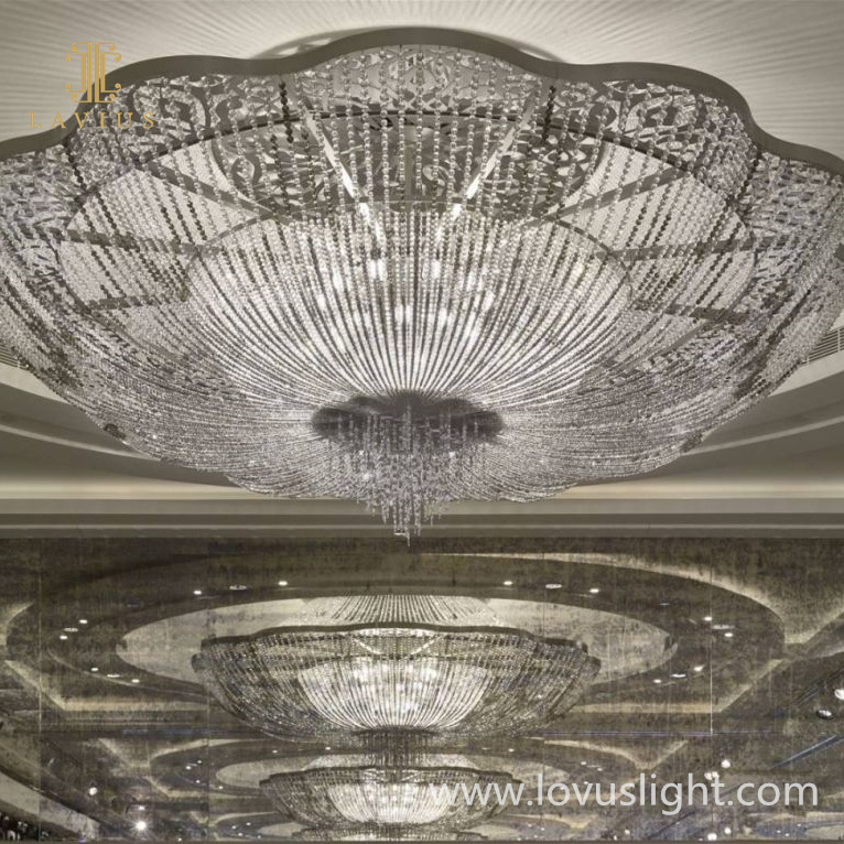 Large-scale Shopping Mall Conference Hall Popular Chandeliers Ceiling ...