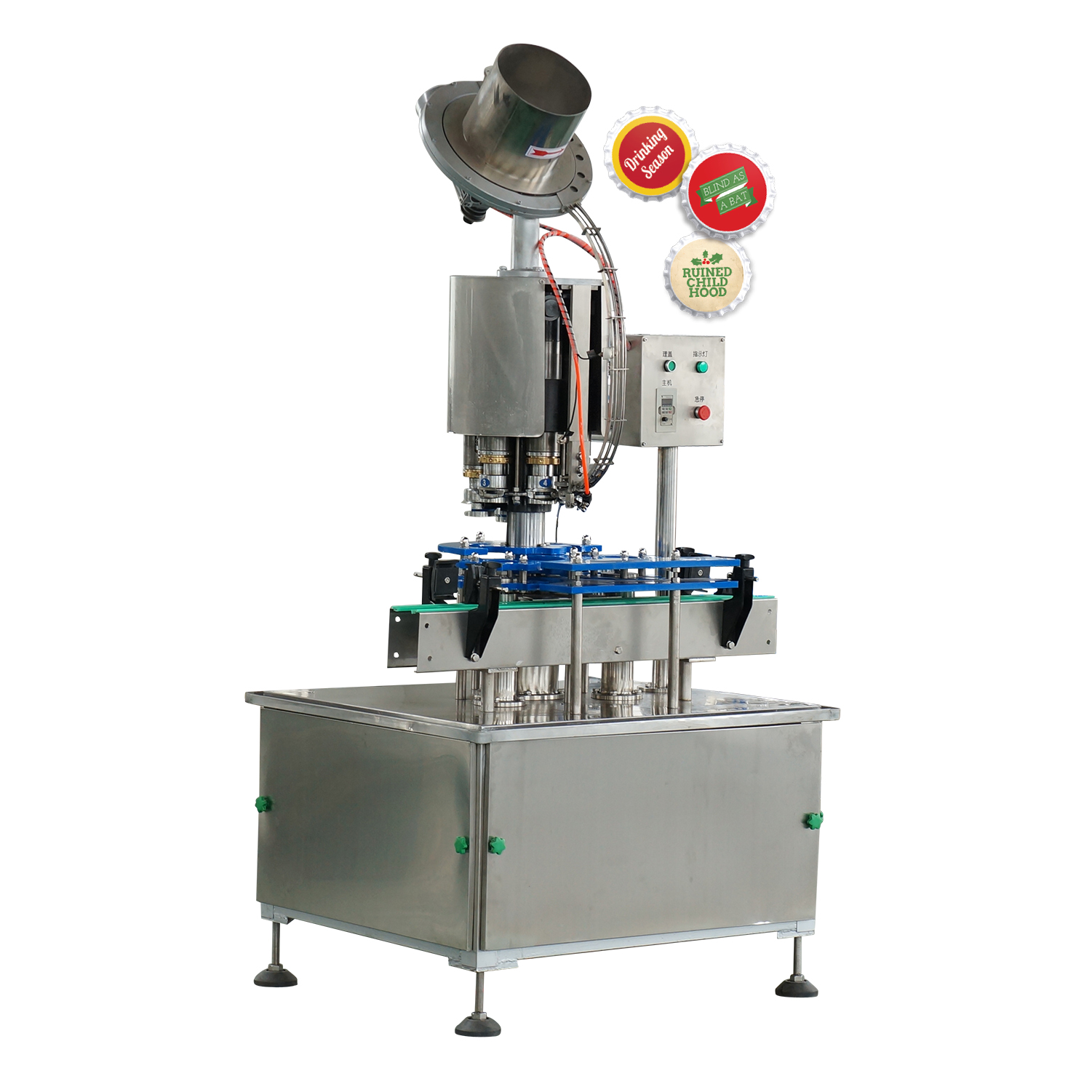Automatic Crown Cap Pressing Machine For Brewing Industry, High Quality ...