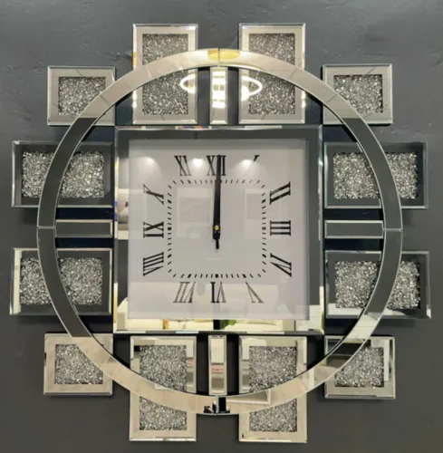 Mirror Wall Clock With Minimalist Design, High Quality Mirror Wall ...