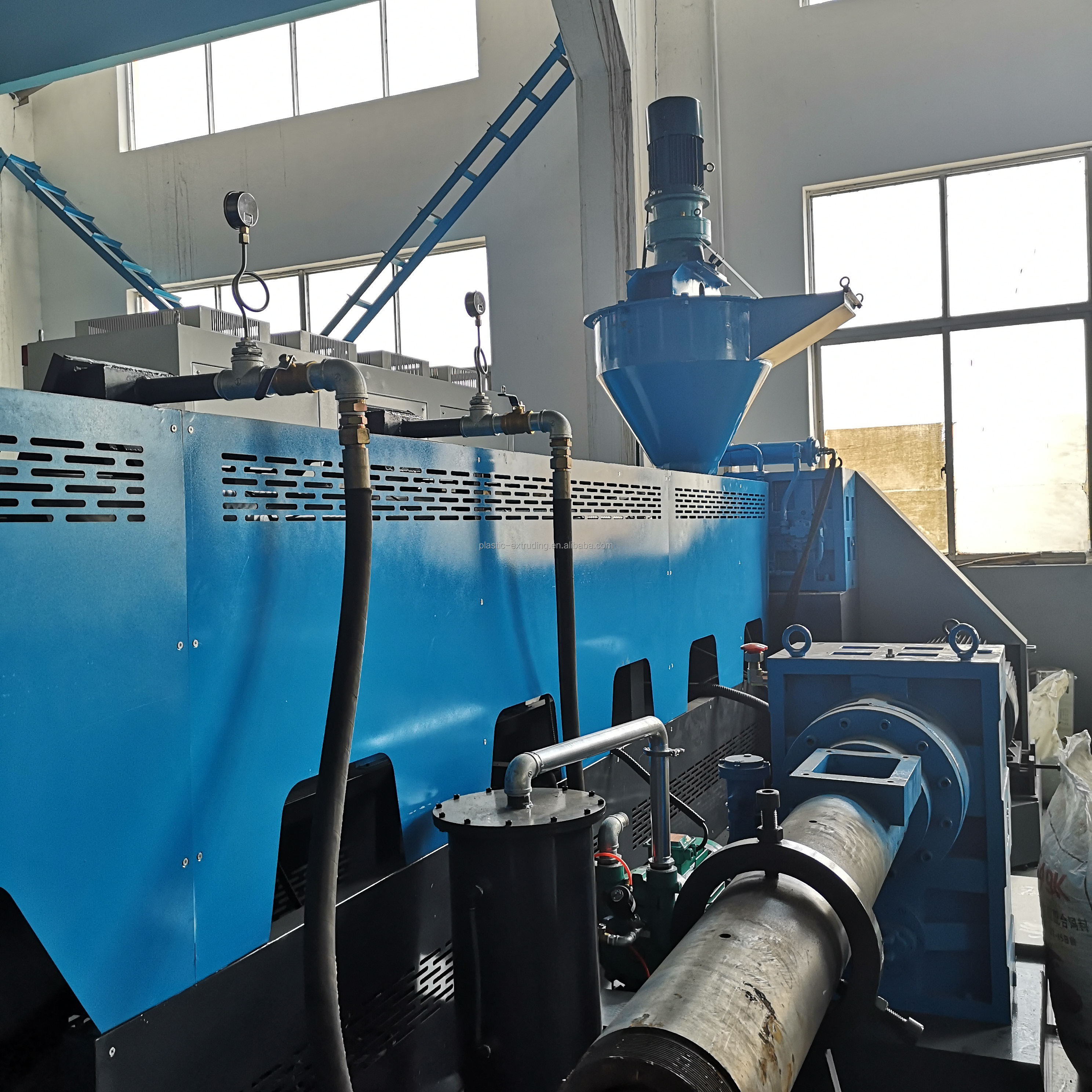 Hdpe Pp Barrel Granulator Pelletizer Recycling Machine 100-1000kg/h ...