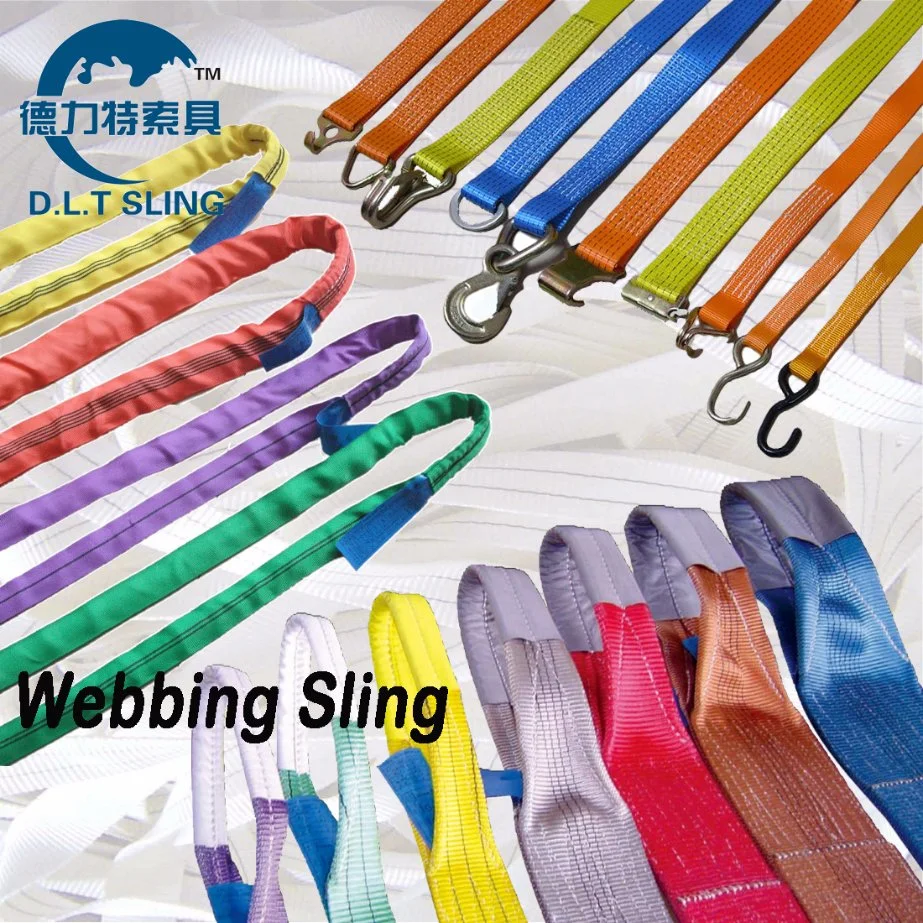 Eye-eye Flat Webbing Sling Cargo Rigging, High Quality Eye-eye Flat ...