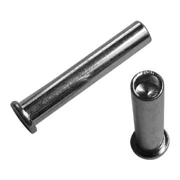 Flat Head Tail Empty Rivets With Blue Zinc, Zinc-plated Surface ...