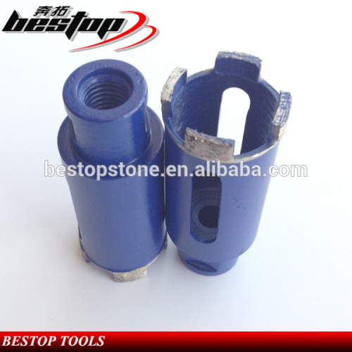 Threaded Connection D40mm Marble Core Bit For Stone Drilling Machine ...