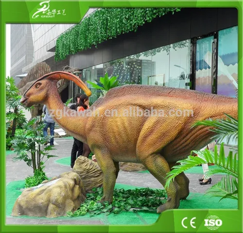 Life Size Decor Animatronic Dinosaur Parasaurolophus, High Quality Life Size Decor Animatronic ...