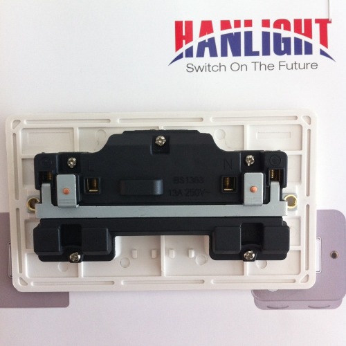 Uk Type 2 Gang 3 Pin Single Pole/double Pole 13a Switched Socket, High ...