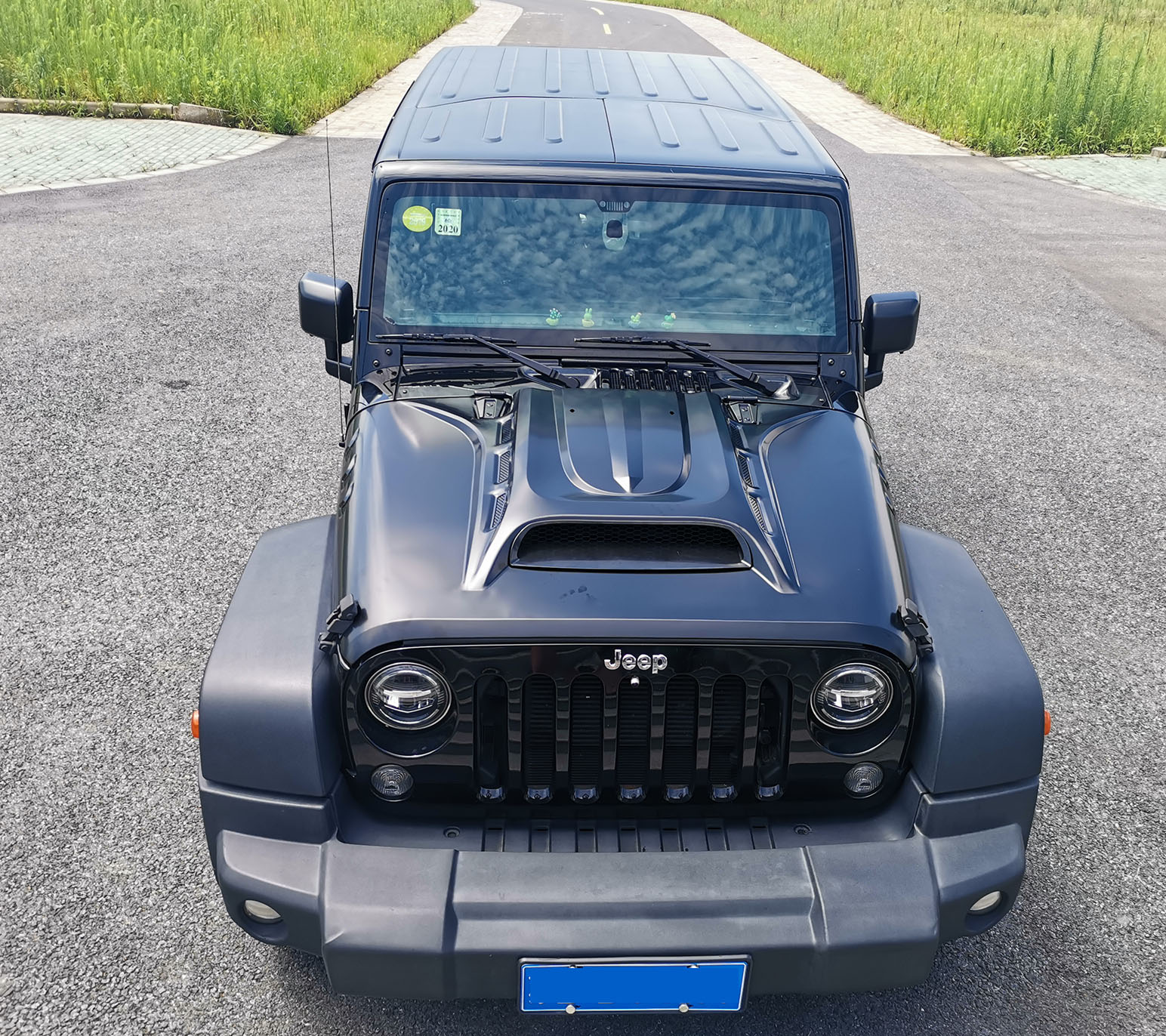 Engine Hood Cover For Wrangler Jk 2007-2018 Modified Car Accessories ...