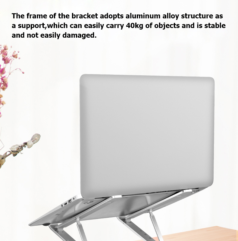 Double-layer Vertical Folding Desktop Laptop Stand Made Of Aluminum ...