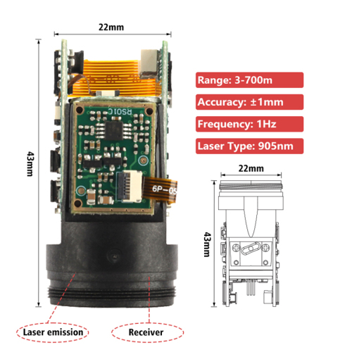 1000m 레이저 측정 Arduino Lidar 센서 의 고품질 1000m 레이저 측정 Arduino