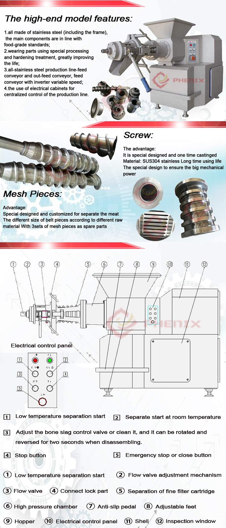 Beef And Chicken Wing Meat And Bone Separator Deboning Machine For Sale ...
