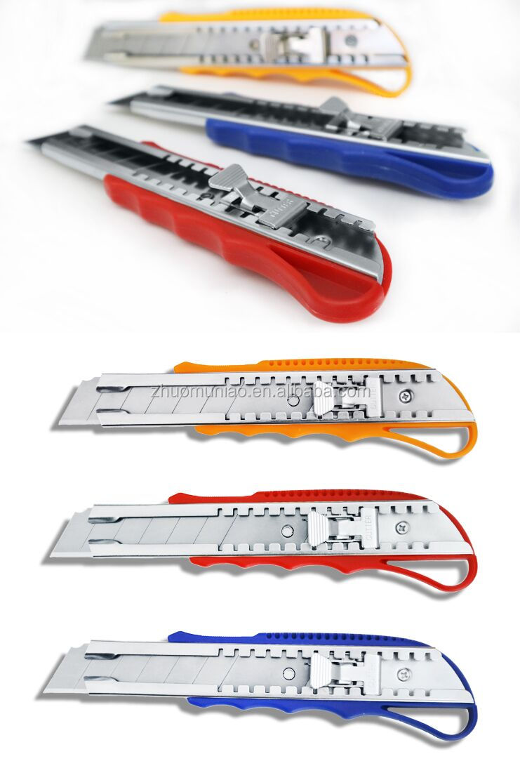 25mm Blade Big Utility Cutter Knife With Screw Pusher, High Quality ...