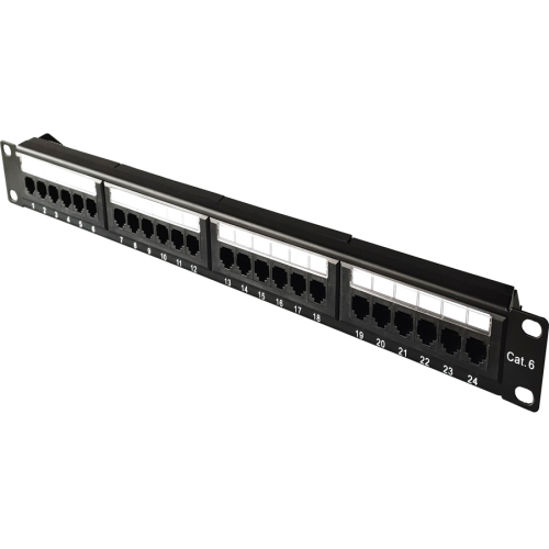 1u 24 Ports Patch Panel With Cable Management, High Quality 1u 24 Ports ...