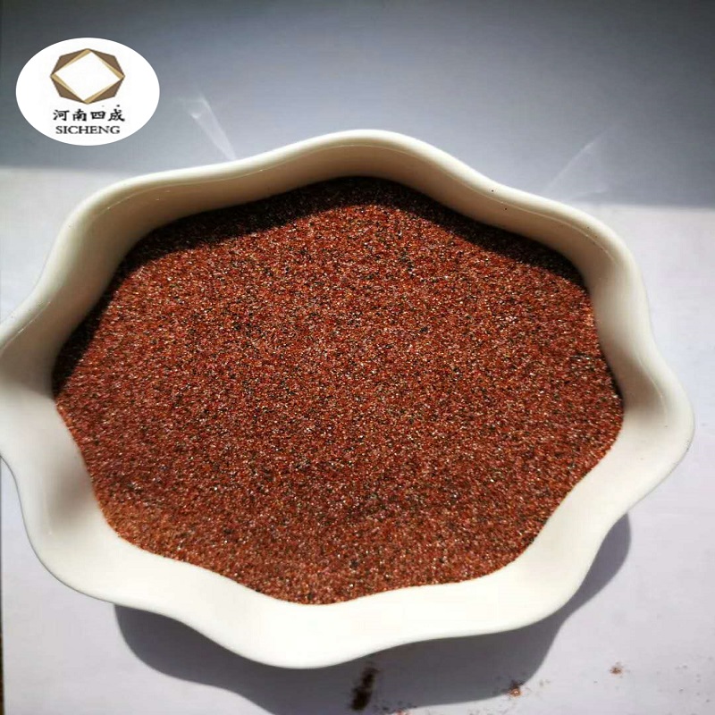 Garnet Red 30-60 Mesh Blasting Sand For Rust Cleaning Sandblasting ...