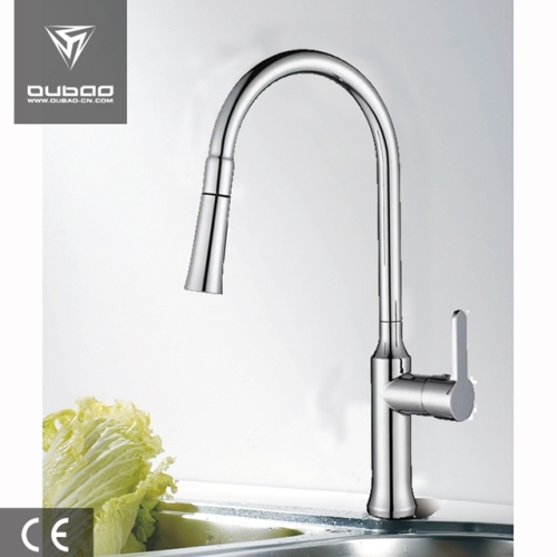 One Handle Pull Down Kitchen Tap With Spray, High Quality One Handle ...