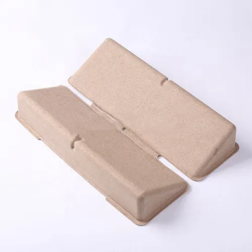 Recycled Paper Pulp Molded Triangular Shape Box Packaging, High Quality ...
