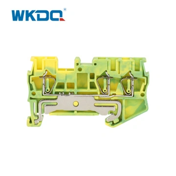 Terminal Block Din Rail,Spring Grounding Terminal Block,Pe Grounding ...