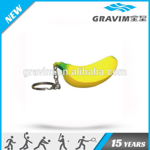 Banana Shape Stress Ball Keychain,banana Shape Pu Foam Ball Keychain,pu ...