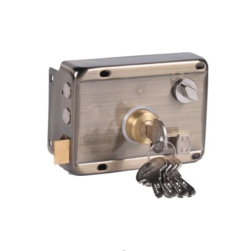 Iron Rim Lock Two Rod Security Door Lock, High Quality Iron Rim Lock ...