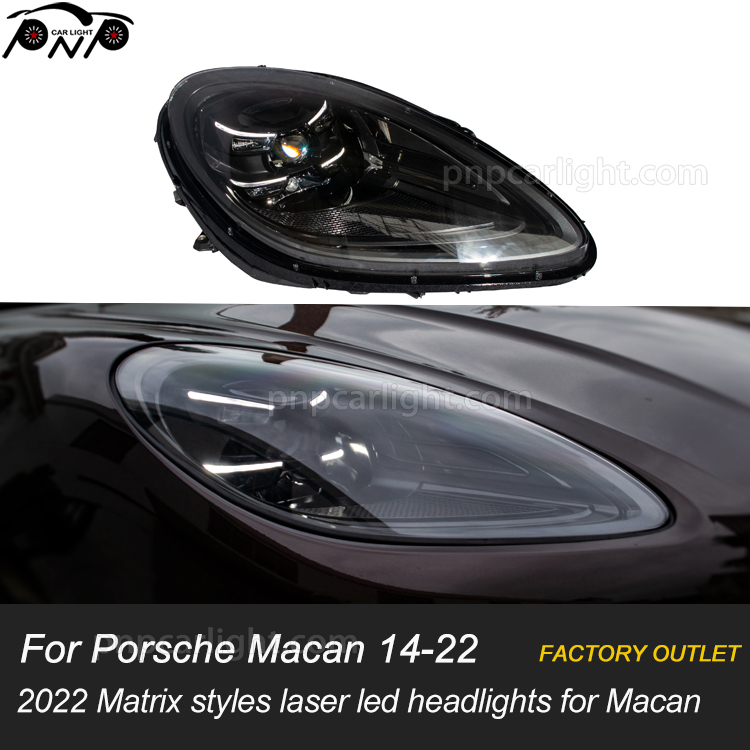 Upgrade LED matrix laser headlight for Porsche Macan China ...