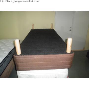 Solid Wood Bed Base With Cushion(jm117), High Quality Solid Wood Bed ...