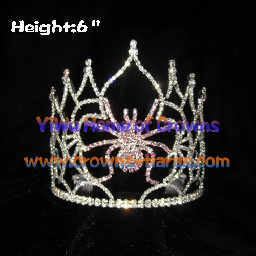 6inch Wholesale Pageant Spider Crystal Crowns, High Quality 6inch ...