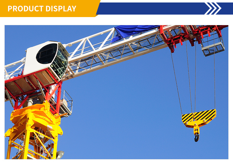 Qtz160 10 Ton Luffing Jib Tower Crane For Sale With Derrick Jibs, High ...