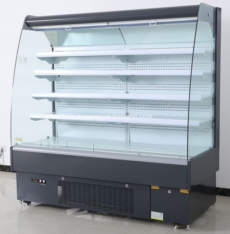 Supermarket Fruit And Vegetable Open Display Cooler Cabinet, High ...