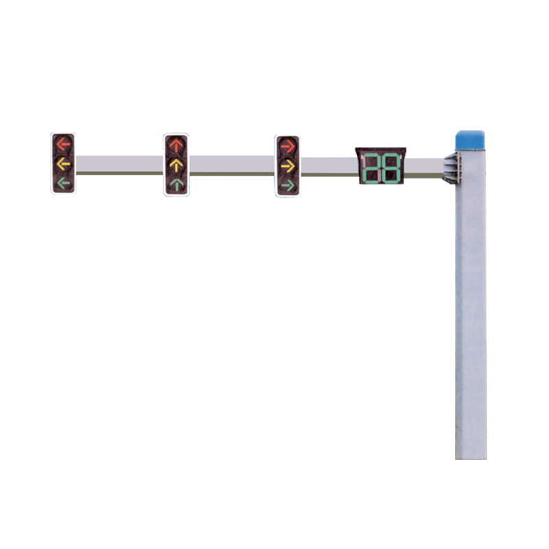 7.5m Smart Traffic Light Pole With Integrated Traffic Signal For Its ...