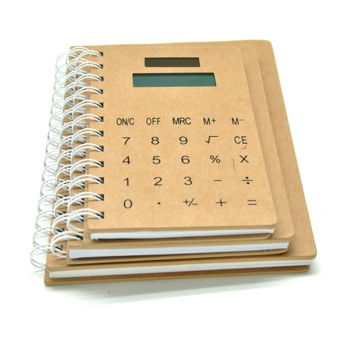 8 Digits Craft Leather Notebook Calculator, High Quality 8 Digits Craft ...