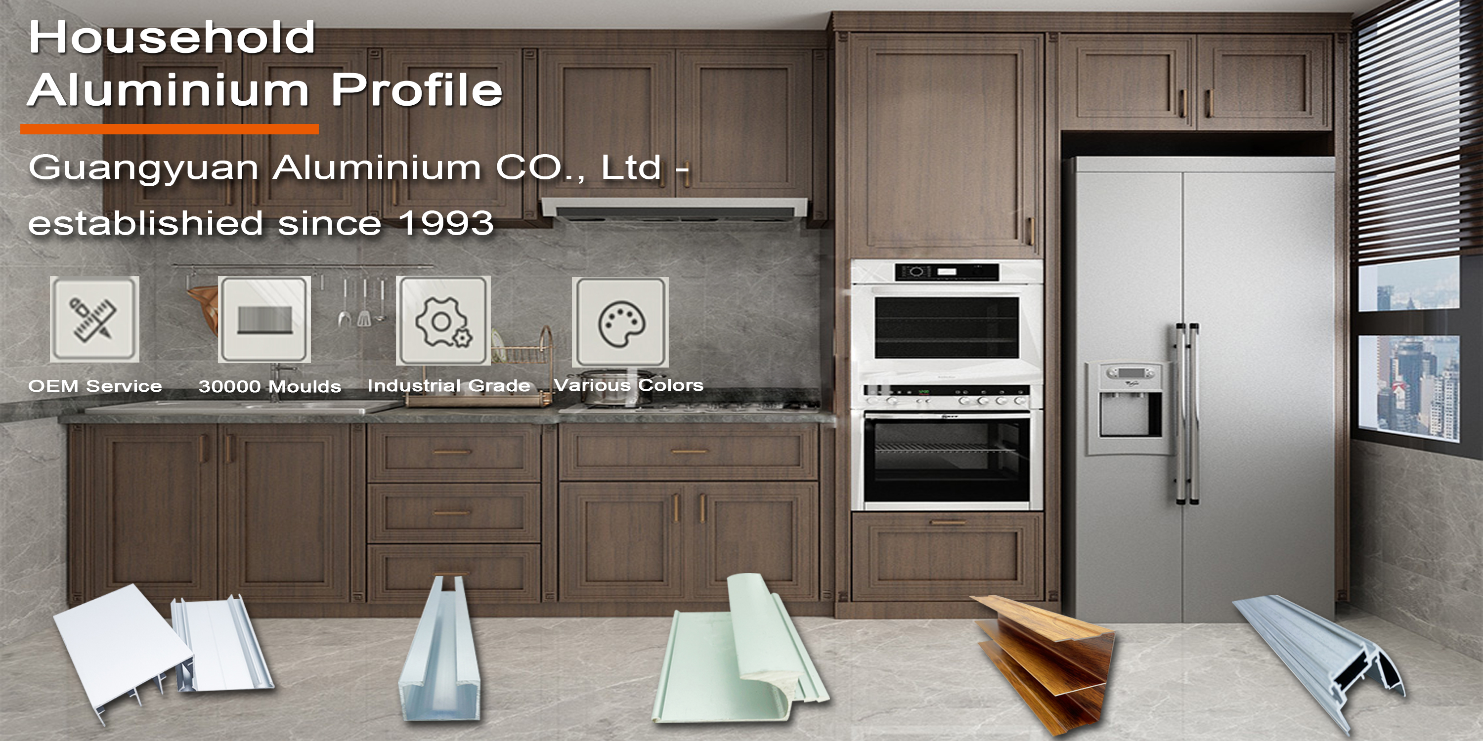 Kitchen Cabinet Aluminum Profile, High Quality Kitchen Cabinet Aluminum ...