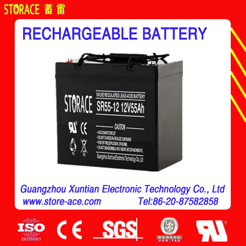 12v Rechargeable Lead Acid Battery 12v 55ah, High Quality 12v ...