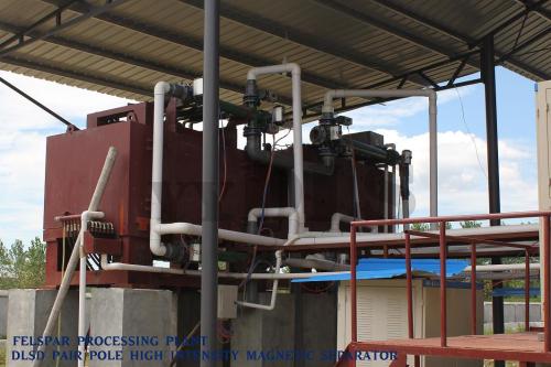Pair Pole Extreme Gradients Magnetic Separator For Silica Sands Dlsd