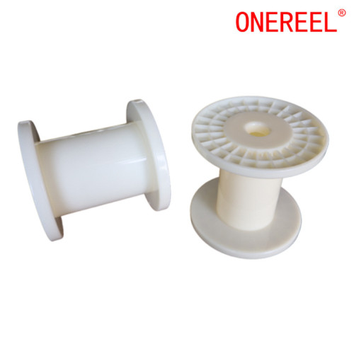 White Plastic Empty Spool Threaded Spool For Wire, High Quality White ...
