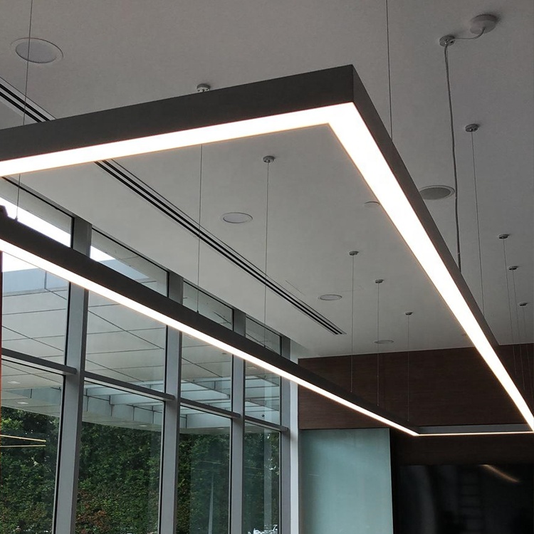 Hlinear Curved Quadrate Linear Light Series Square Ceiling Hanging ...
