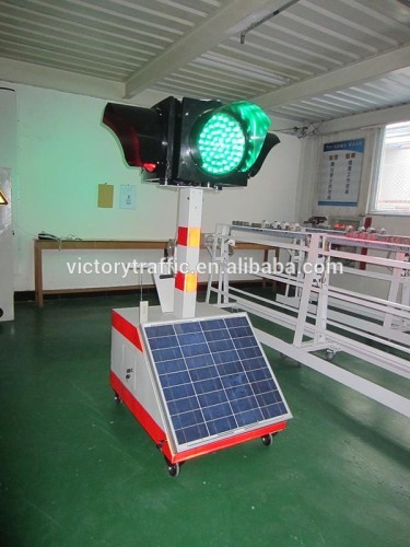 Portable Solar Power Traffic Light, Solar Portable Traffic Signal Light ...