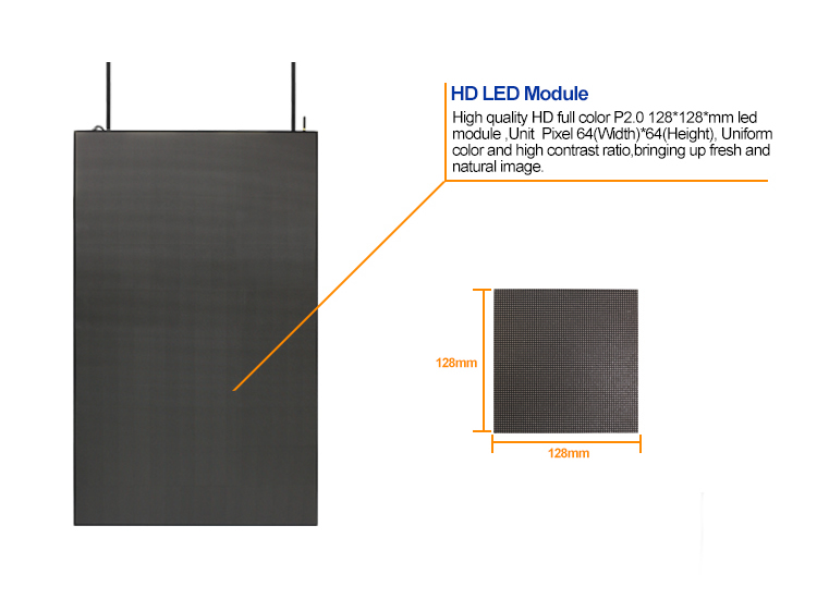 P2.0 교수형 실내 디지털 Led 스크린, Bossgoo.com의 고품질 P2.0 교수형 실내 디지털 Led 스크린