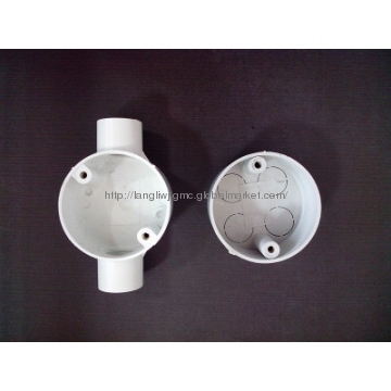 Pvc Outlet Box Conduit Pipe Fittings Box, Circular Junction Box, High ...