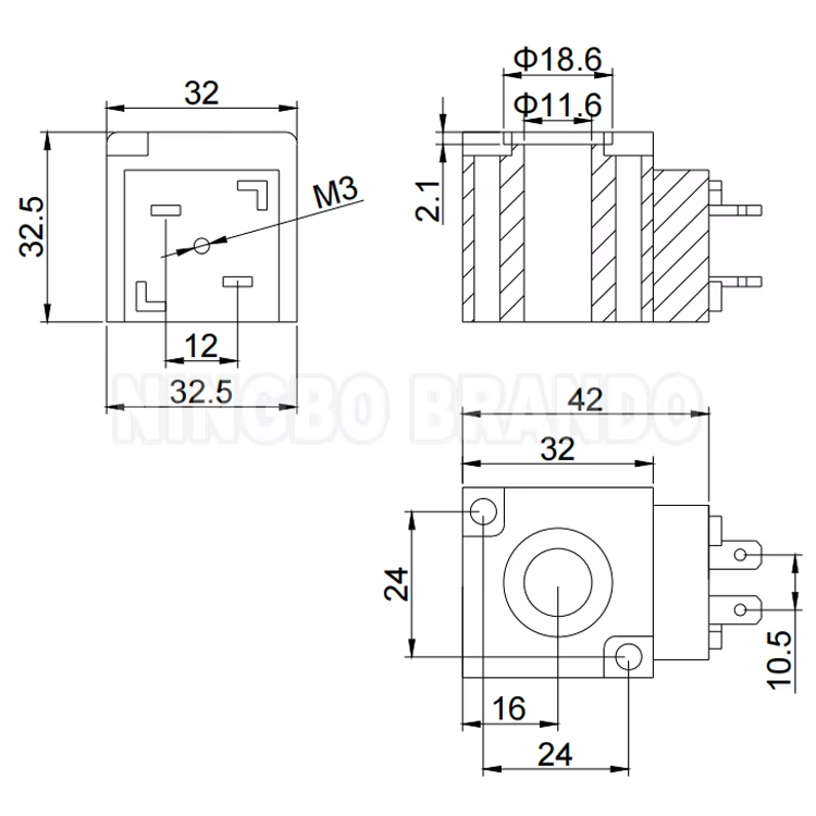 K23D K23D-1.2 K23D-1.2T Pneumatic Pilot Solenoid Valve Coil China ...