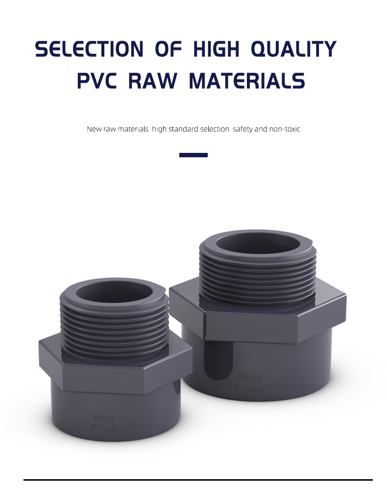 Pvc Male Thread Adapter For Water Supply Pipe Fittings, High Quality ...