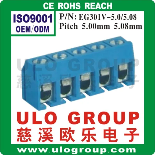 5.0mm Pcb Screw Terminal Block Manufacturer/supplier/exporter - China Ulo Group, High Quality 5 ...